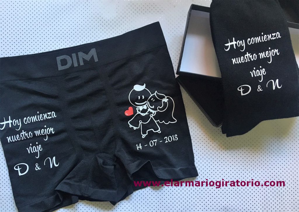 Pack de boxer y calcetines personalizado «Hoy comienza nuestro mejor ...